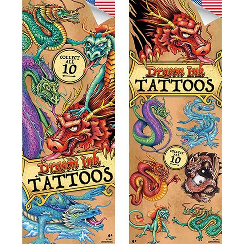 Dragon Ink Series 3 TemporaryTattoos - Makeup-Store.com
