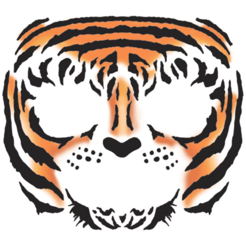 Tiger Face Temporary Tattoo - Makeup-Store.com